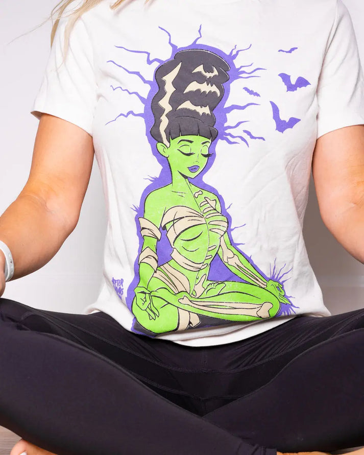 Yogi Bride Bones Womans Relaxed Fit Tee - AFTERHOURSFUN – After Hours Fun
